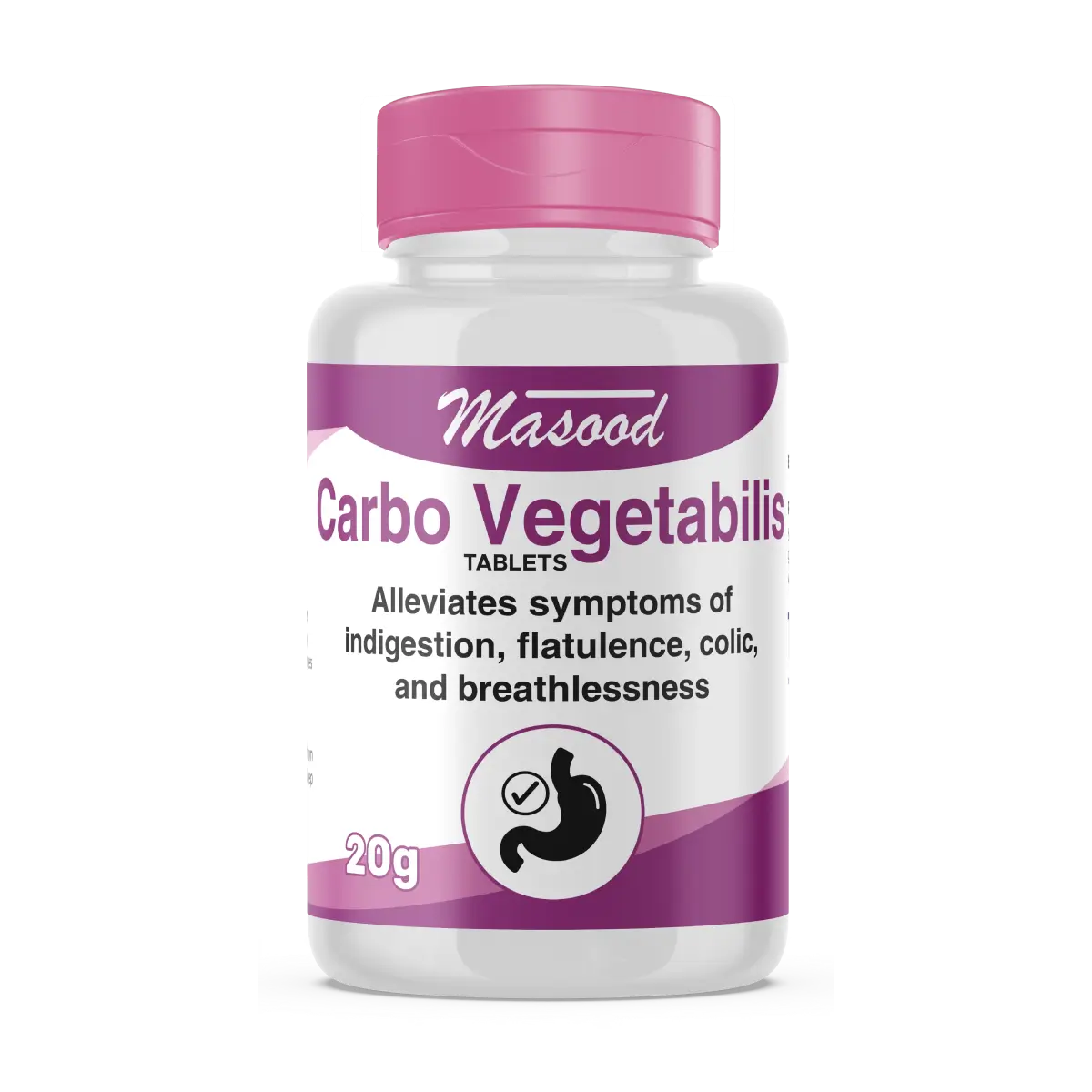 Carbo Vegetabilis Tablets – Dr. Masood Homoeopathic Pharmaceuticals