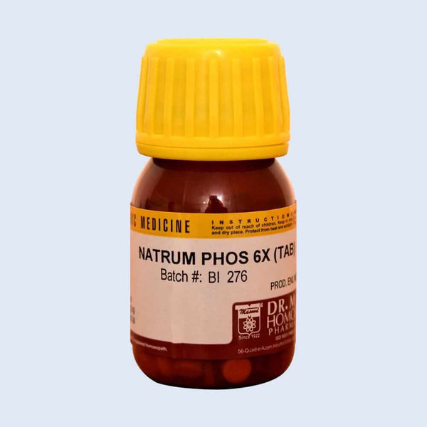 Natrum Phosphoricum (Natrum Phos) 6X | Bio Chemic Salt | Masood