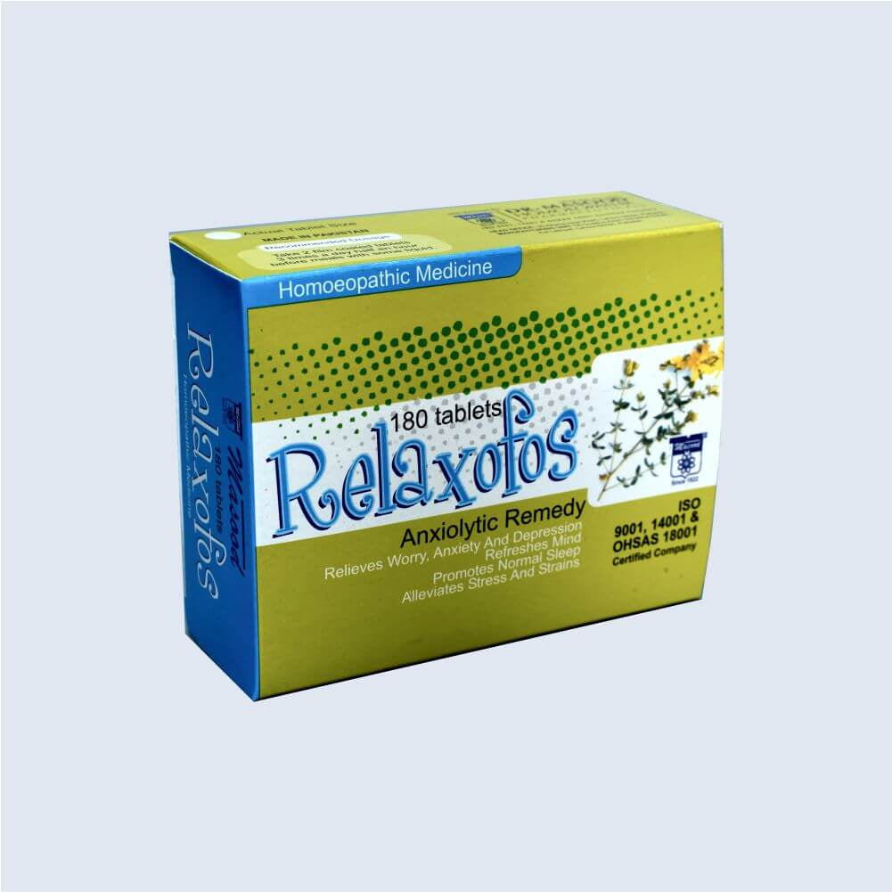 Relaxofos Tablets - For Anxiety, Stress & Depression | Dr. Masood – Dr ...